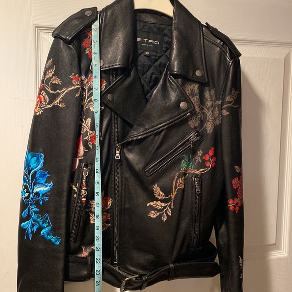 Etro | Jackets & Coats | Etro Milano Tiger Print Embroidered Black ...